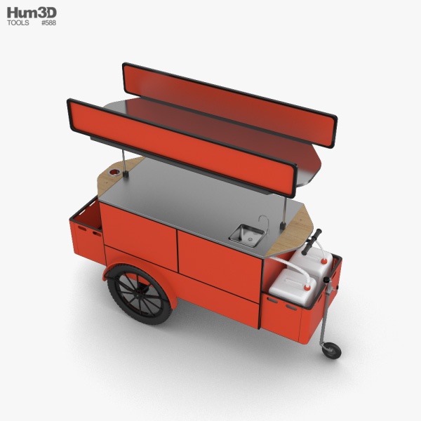 Food Cart 3D model - Download Appliances on 3DModels.org