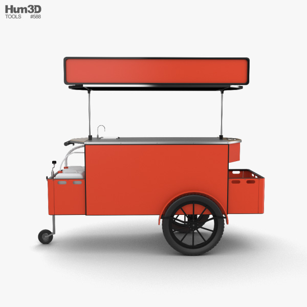 Food Cart 3D model - Download Appliances on 3DModels.org