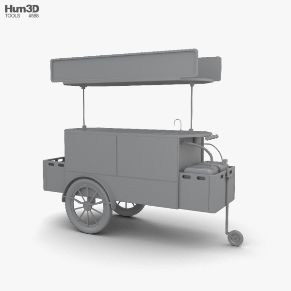 Food Cart 3D model - Download Appliances on 3DModels.org