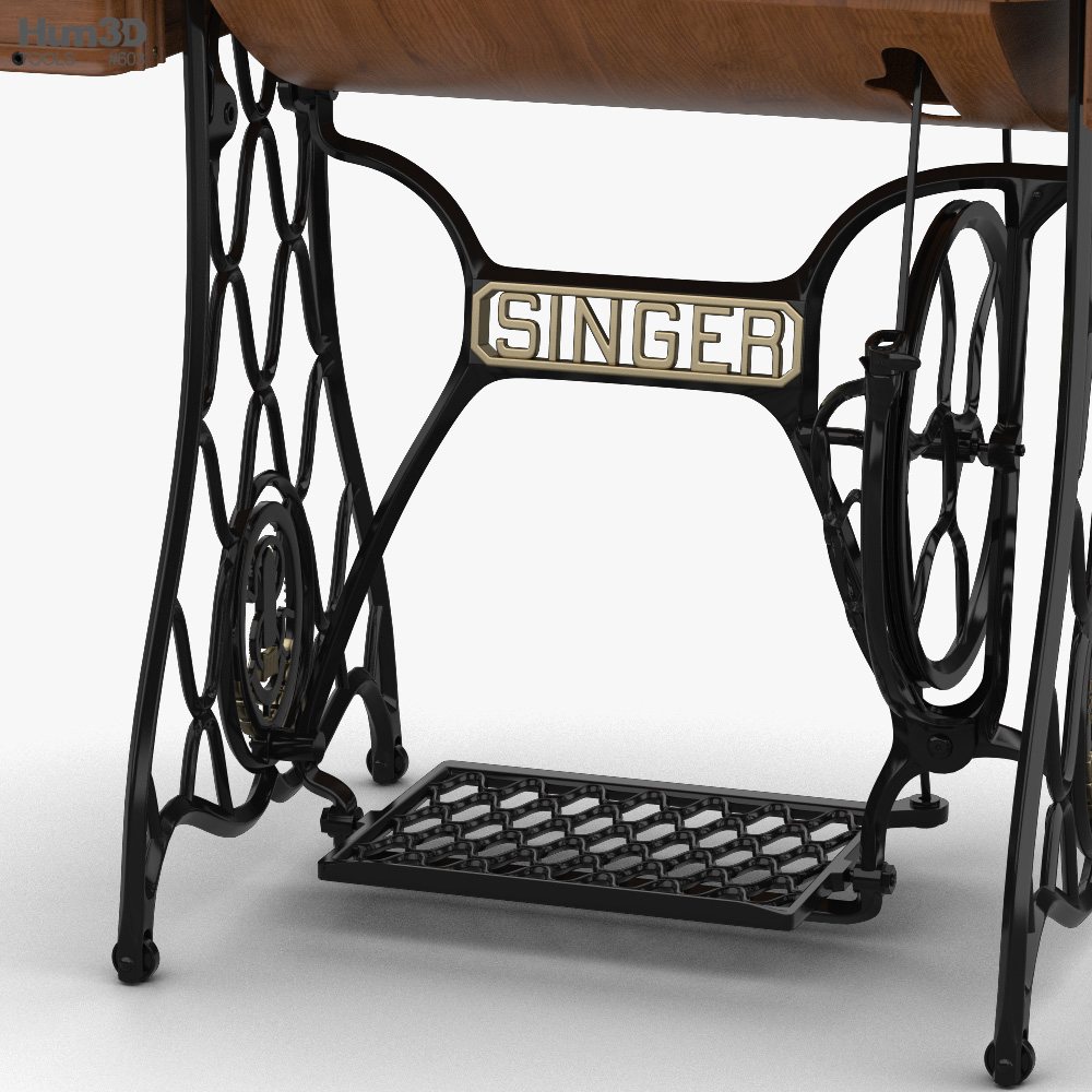 Singer Sewing Machine 3D model - Download Decoration on 3DModels.org