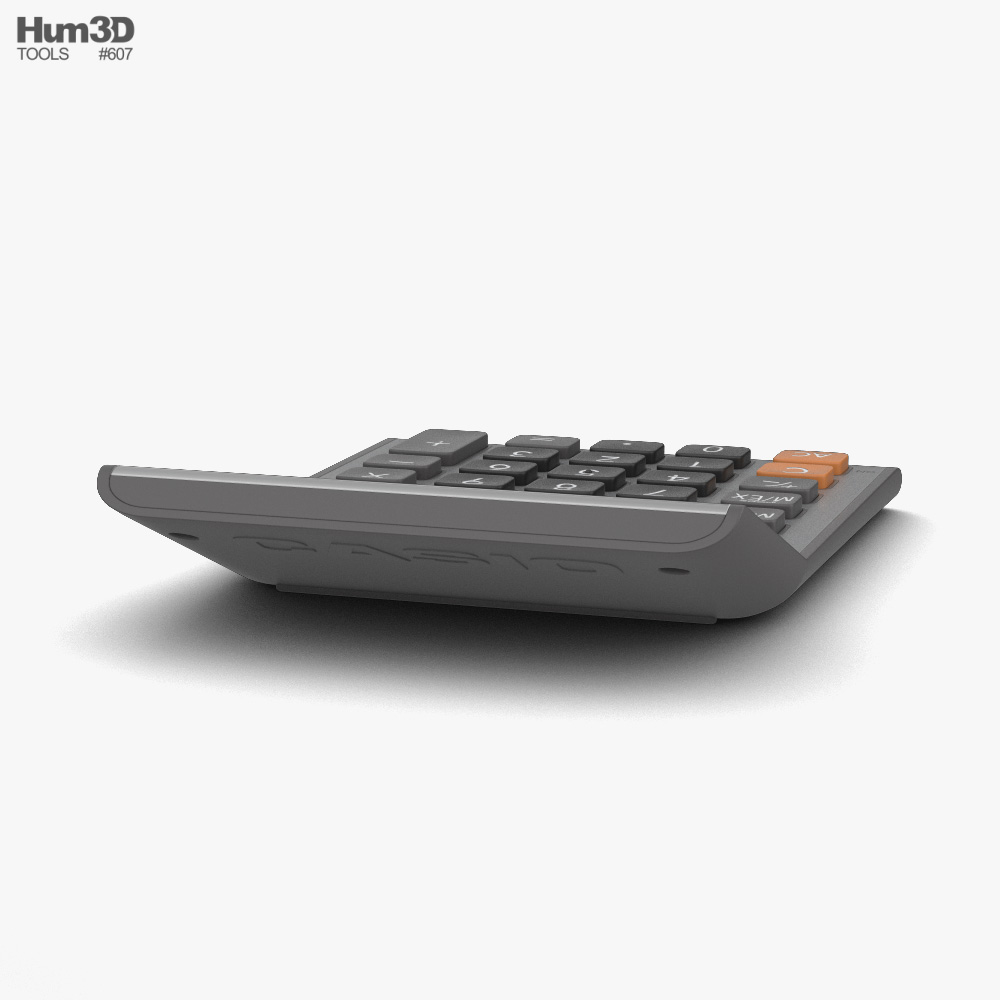 Calculator 3D model - Download Stationery on 3DModels.org