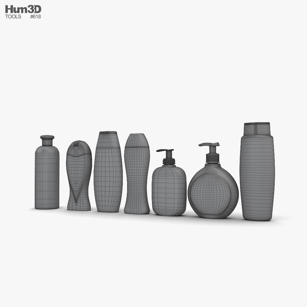 Botella de champú Modelo 3D - Descargar Salud y Belleza activado ...
