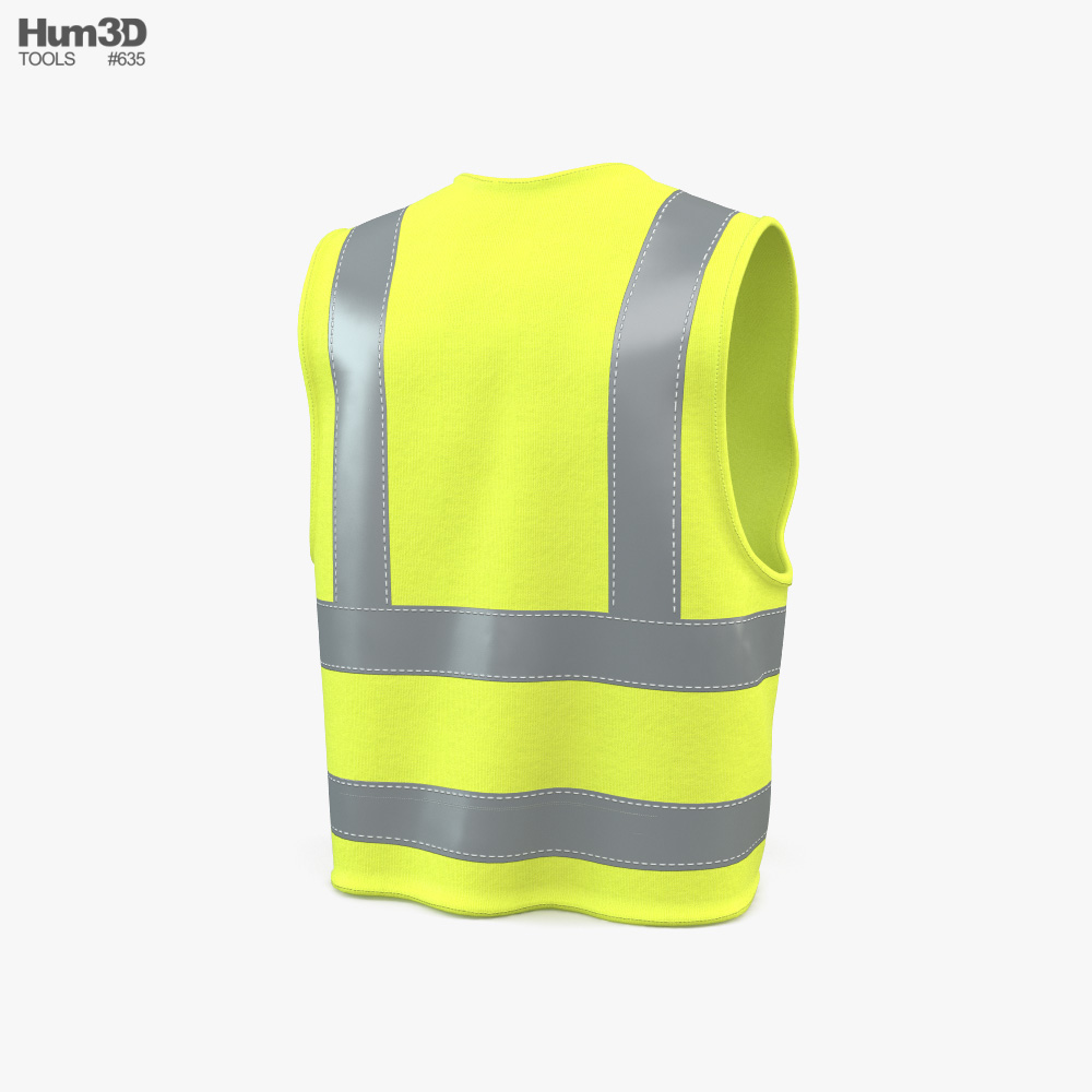 Safety Vest 3D model - Download Shirts on 3DModels.org