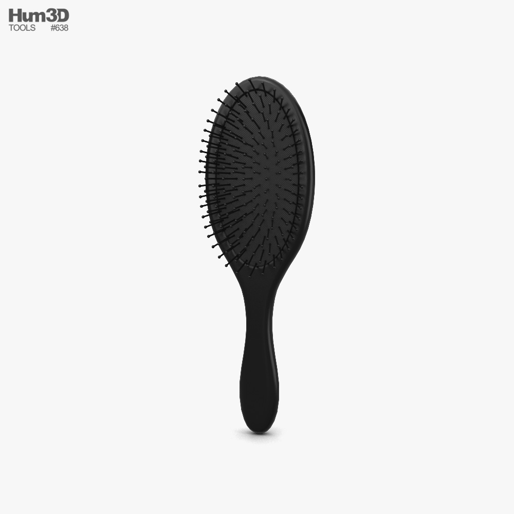 Hair Brush Set 3D model - Download Health and Beauty on 3DModels.org