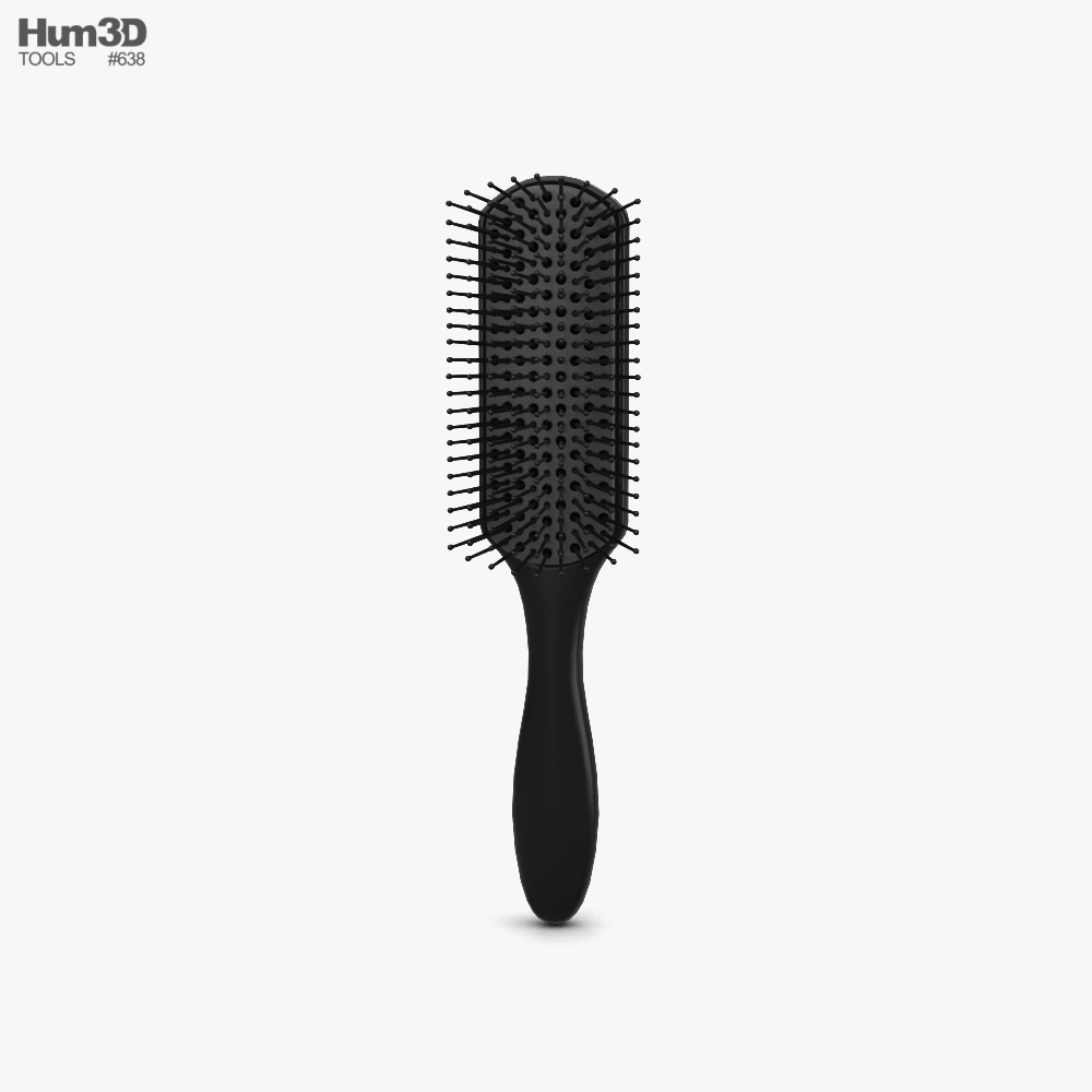Hair Brush Set 3D model - Download Health and Beauty on 3DModels.org