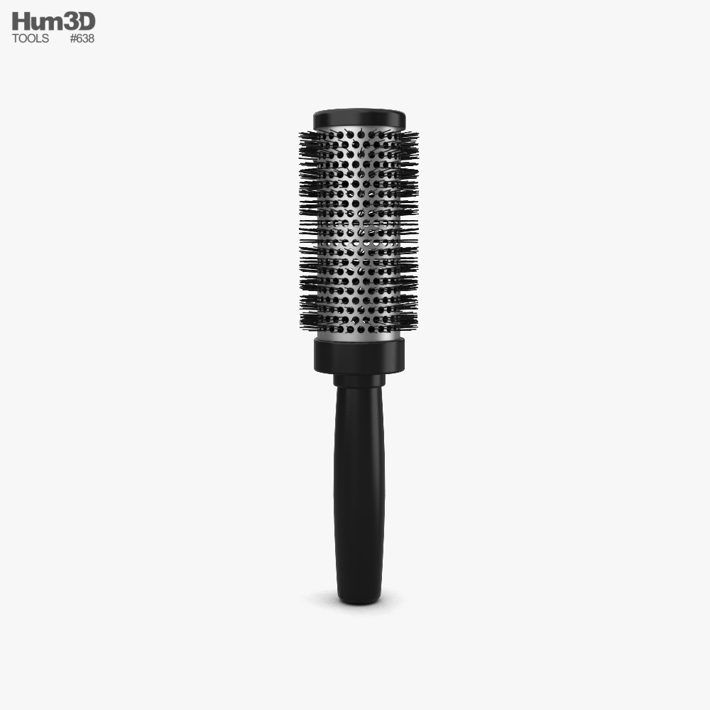 Hair Brush Set 3D model - Download Health and Beauty on 3DModels.org