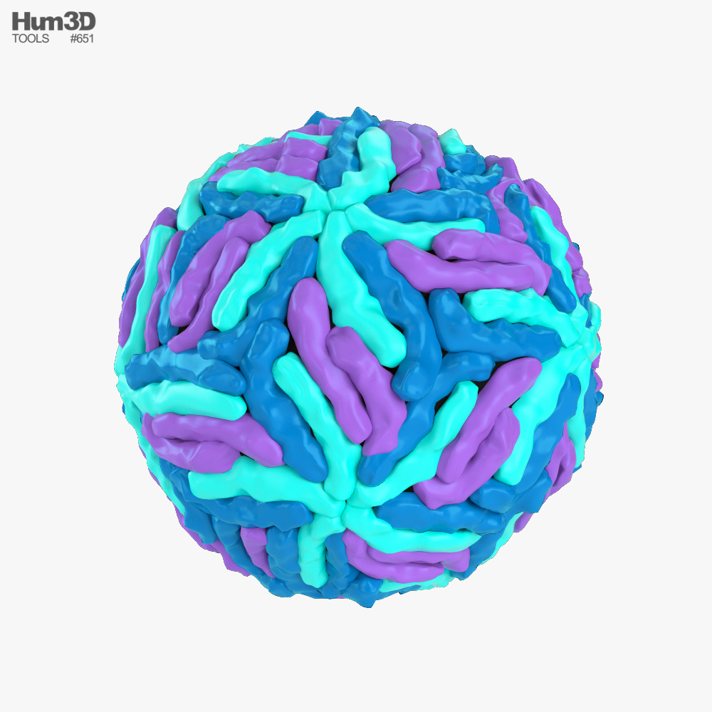 Dengue Virus 3D-malli - Lataa Medical Equipment päällä 3DModels.org