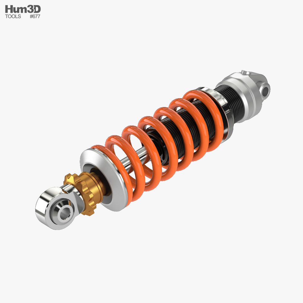 Shock Absorber 3D model - Download Vehicle equipment on 3DModels.org