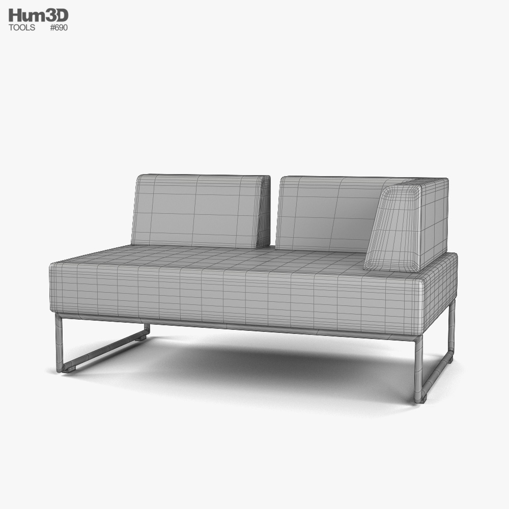 Modern Sofa 3D model - Download Sofa on 3DModels.org