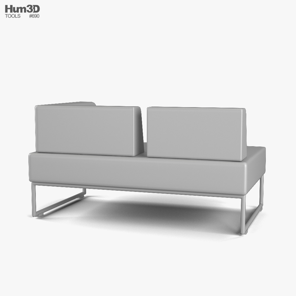 Modern Sofa 3D model - Download Sofa on 3DModels.org