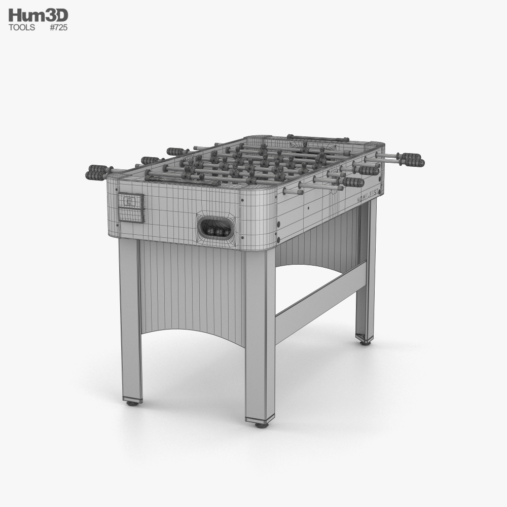 Foosball Table 3D model - Download Decoration on 3DModels.org