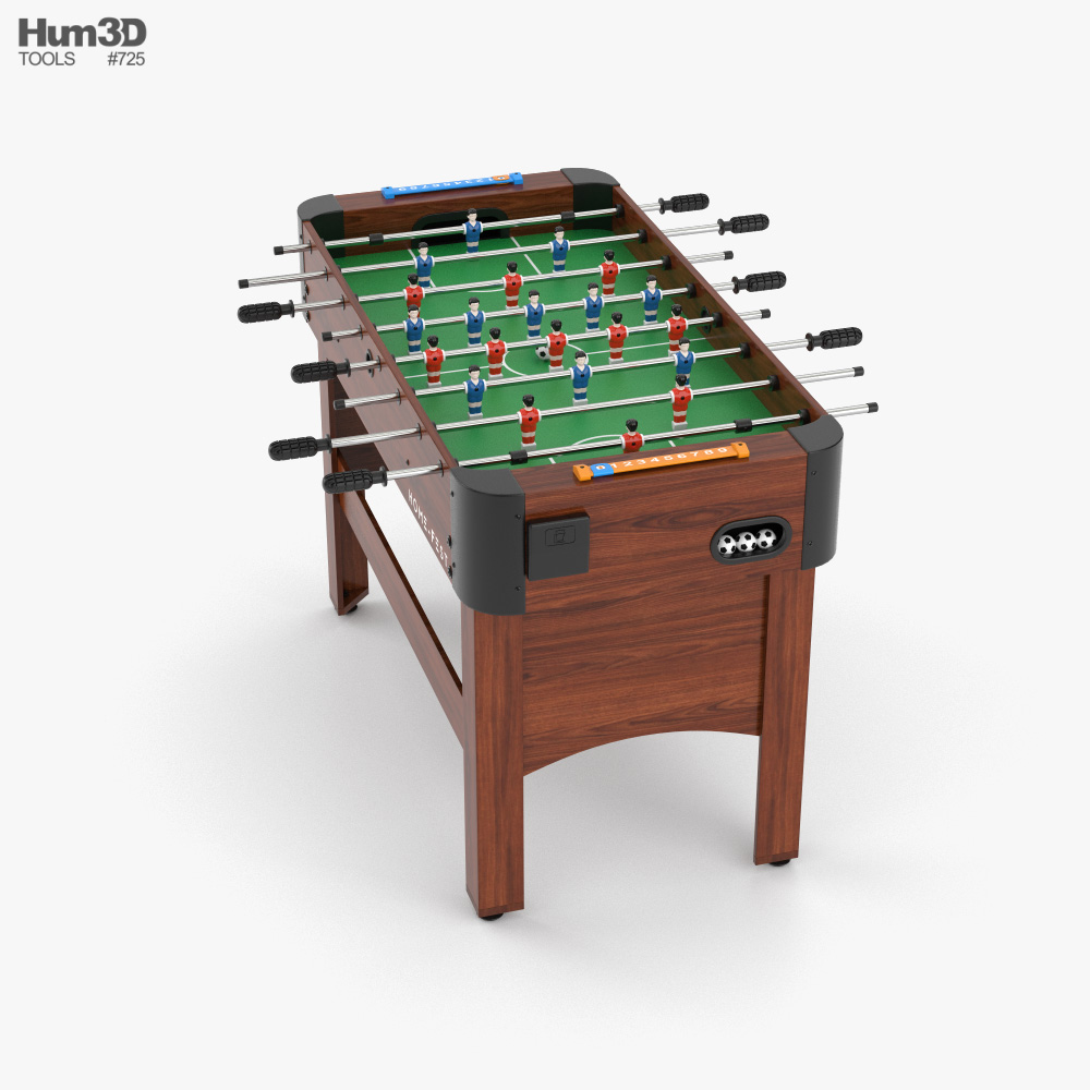Foosball Table 3D model - Download Decoration on 3DModels.org
