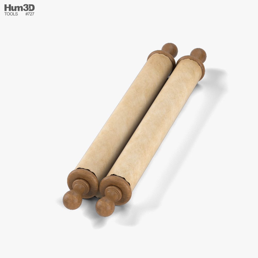 Paper Scroll 3D model - Download Stationery on 3DModels.org