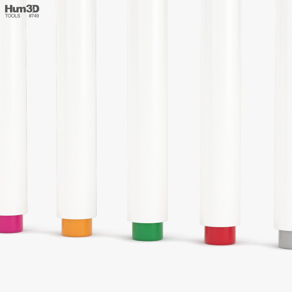 Marker pen 3D model - Download Stationery on 3DModels.org