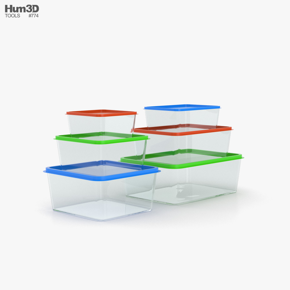 Food Container 3D model - Download Bottles, Cans on 3DModels.org