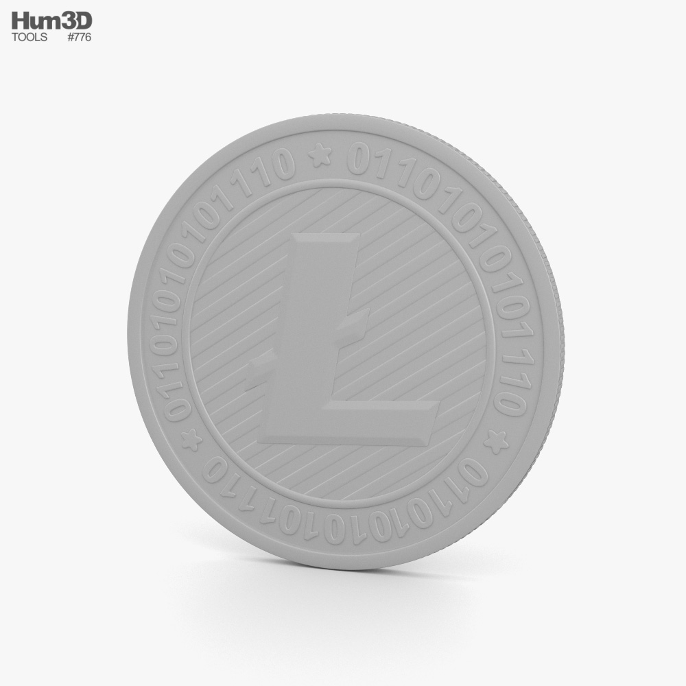 Litecoin 3D model - Download Coins, Banknotes on 3DModels.org