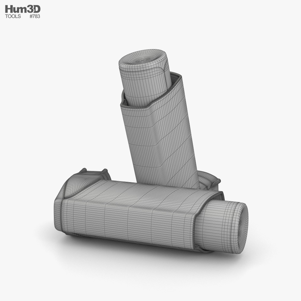 Inhaler 3D model - Download Medical Equipment on 3DModels.org