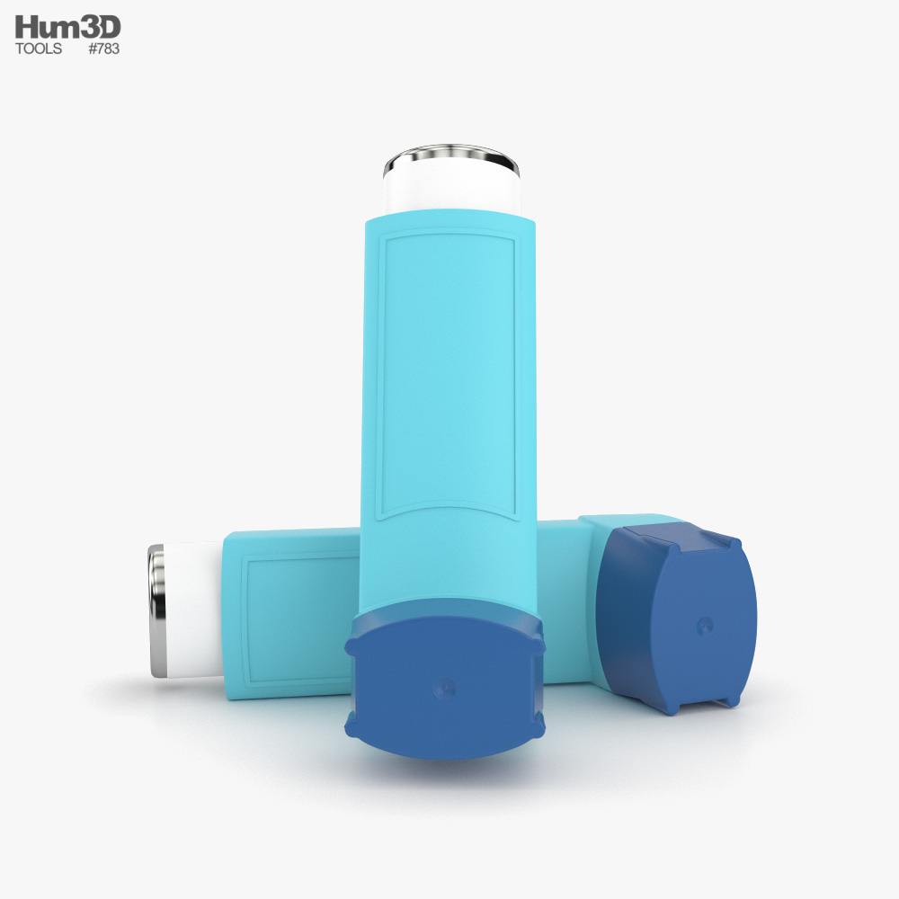 Inhaler 3D model - Download Medical Equipment on 3DModels.org