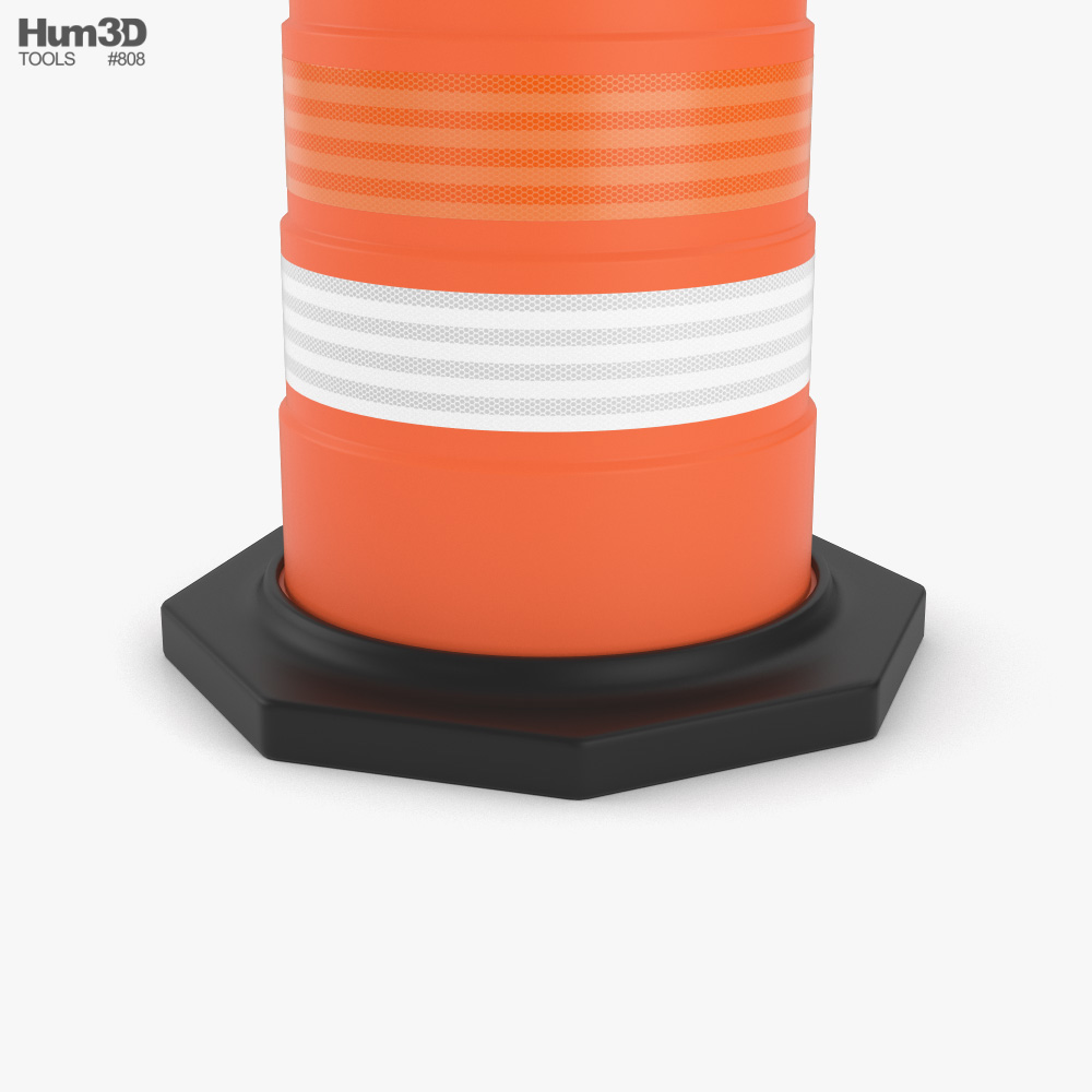 Traffic Road Barrel 3D model - Download Street elements on 3DModels.org