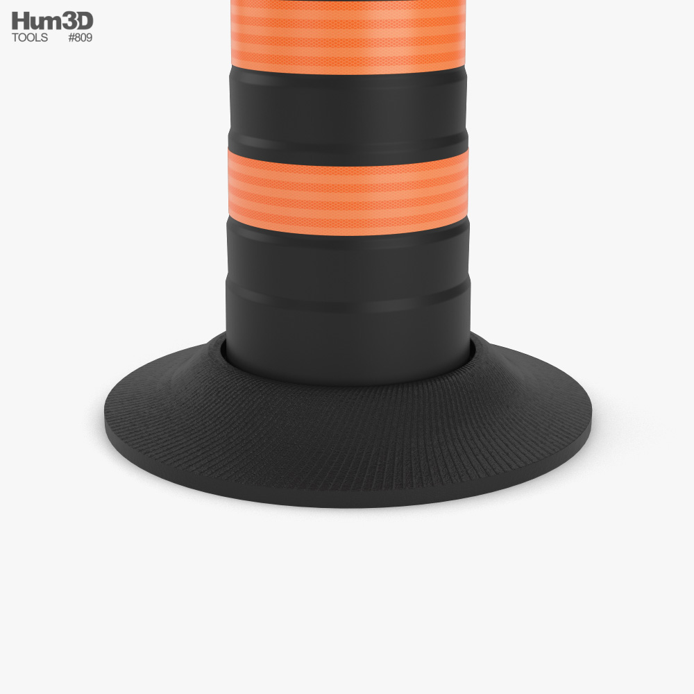 Traffic Road Barrel North American Style 3D model - Download Street ...