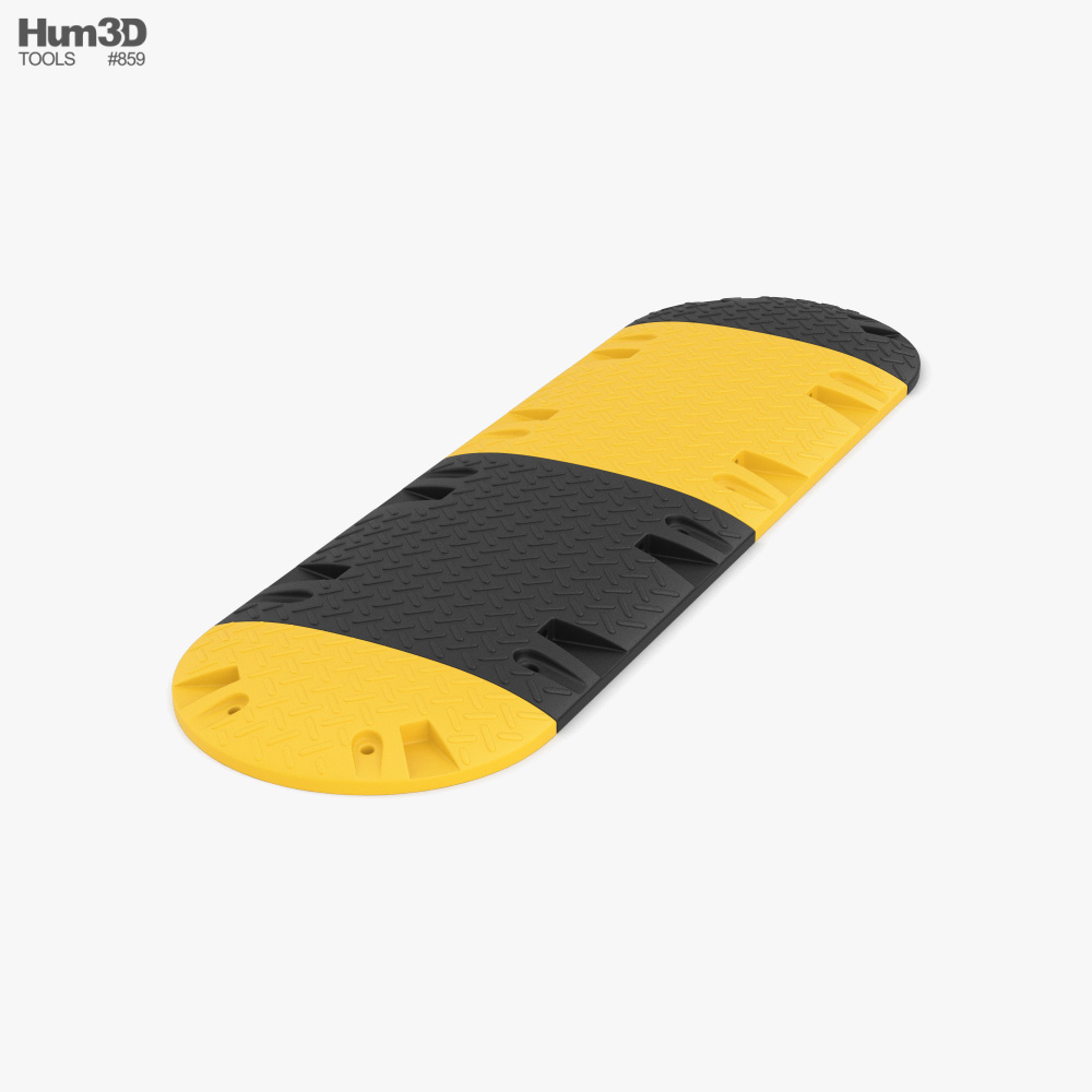 Rubber Speed Hump 3D model - Download Street elements on 3DModels.org