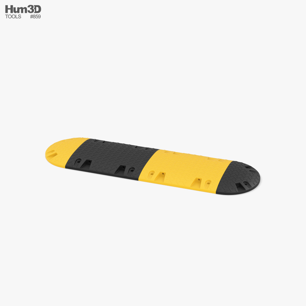 Rubber Speed Hump 3D model - Download Street elements on 3DModels.org