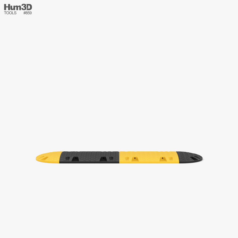 Rubber Speed Hump 3D model - Download Street elements on 3DModels.org