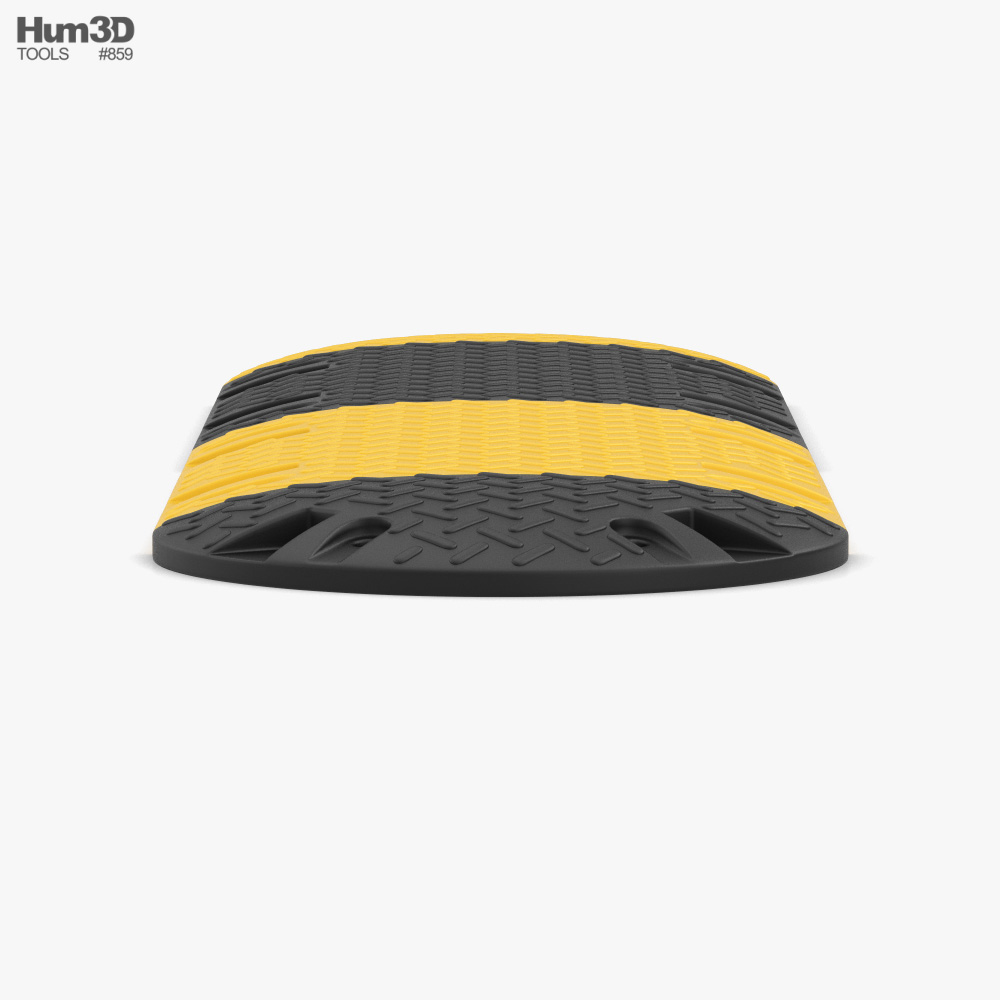 Rubber Speed Hump 3D model - Download Street elements on 3DModels.org