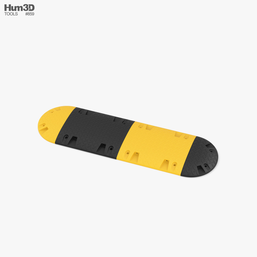 Rubber Speed Hump 3D model - Download Street elements on 3DModels.org