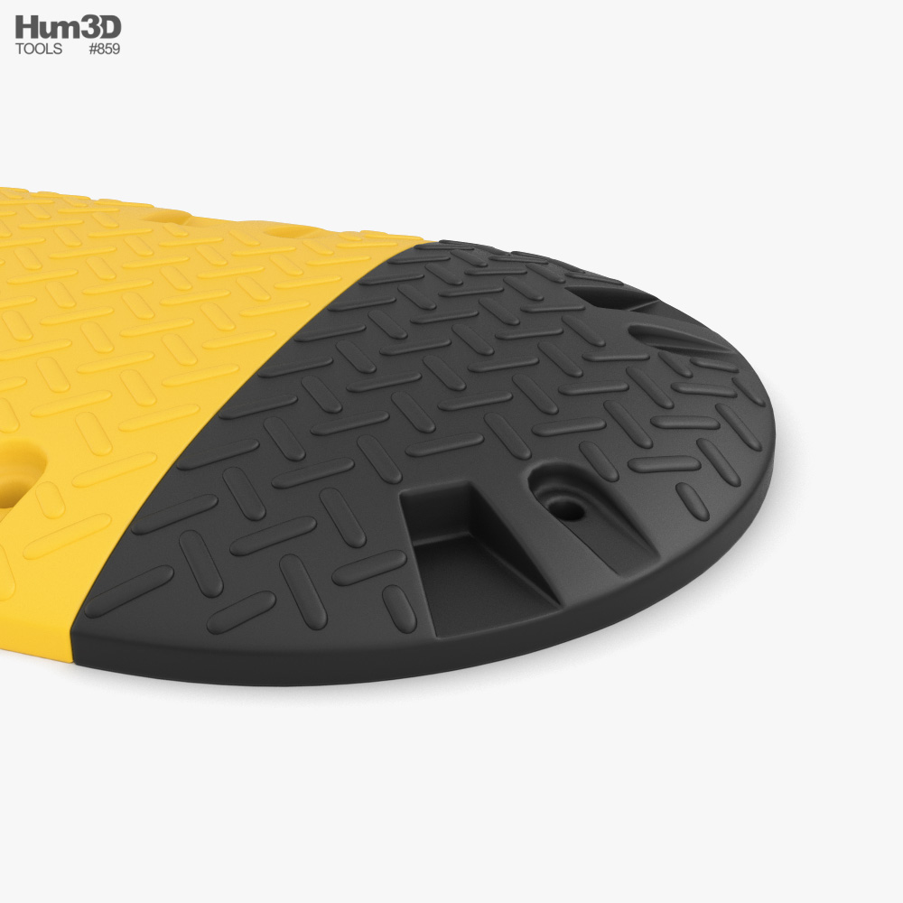 Rubber Speed Hump 3D model - Download Street elements on 3DModels.org