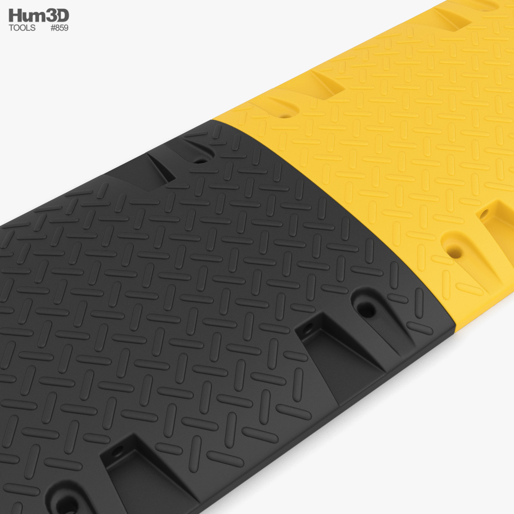 Rubber Speed Hump 3D model - Download Street elements on 3DModels.org