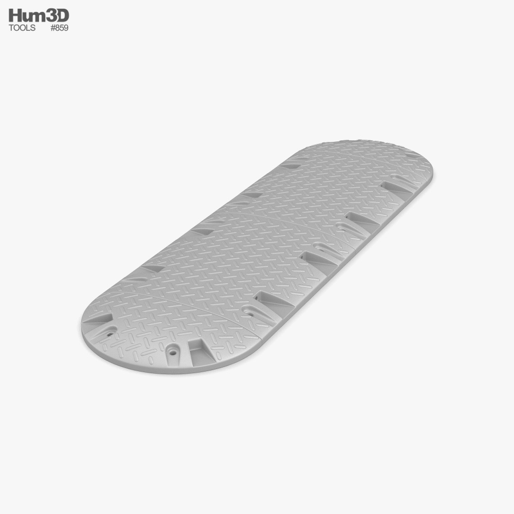 Rubber Speed Hump 3D model - Download Street elements on 3DModels.org