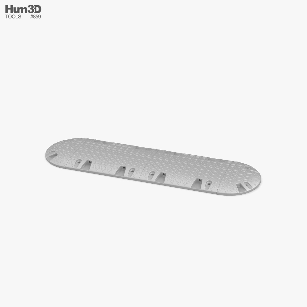 Rubber Speed Hump 3D model - Download Street elements on 3DModels.org