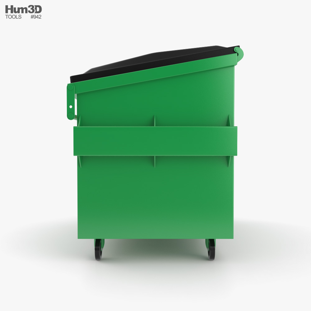 Recycling Dumpster 3D model - Download Street elements on 3DModels.org