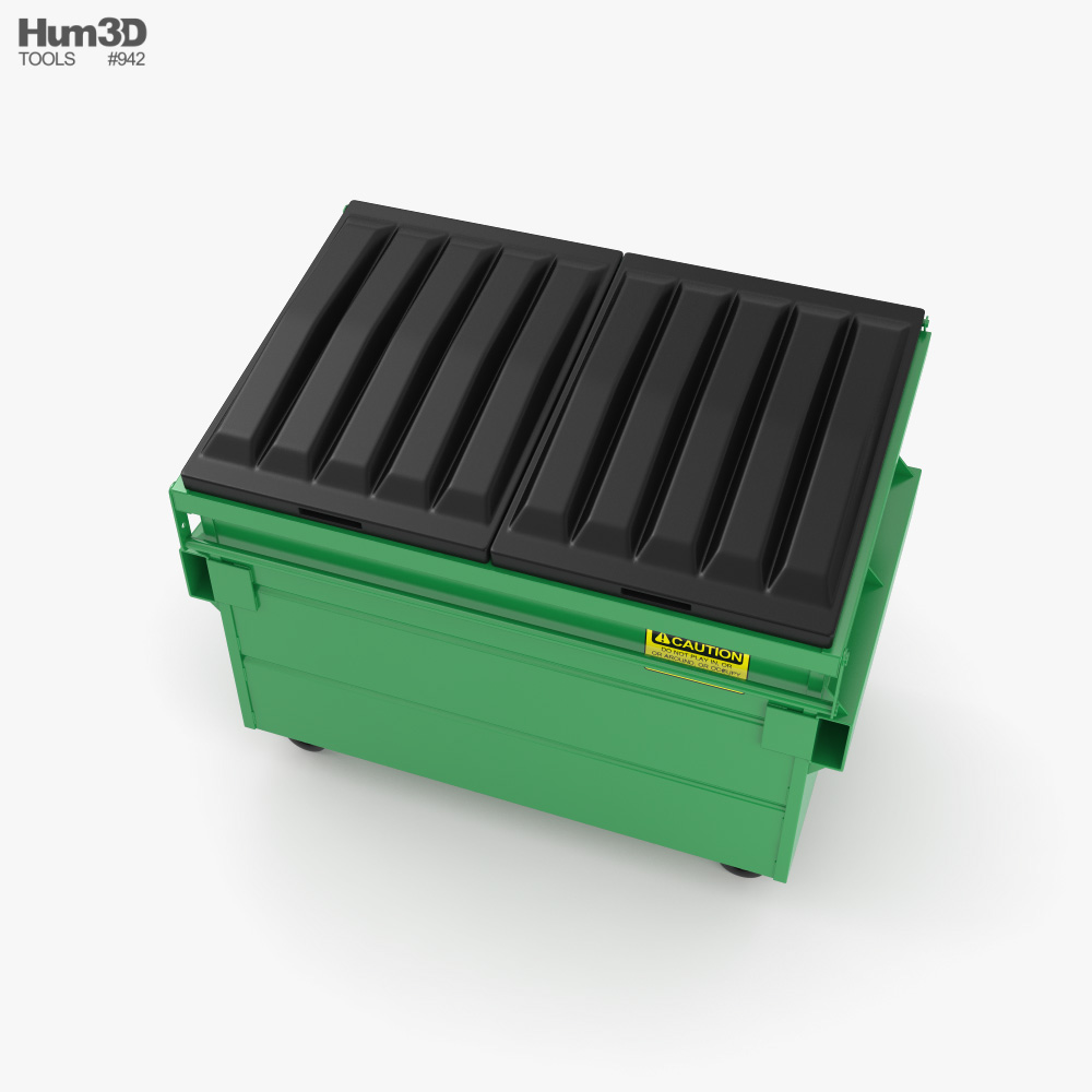 Recycling Dumpster 3D model - Download Street elements on 3DModels.org