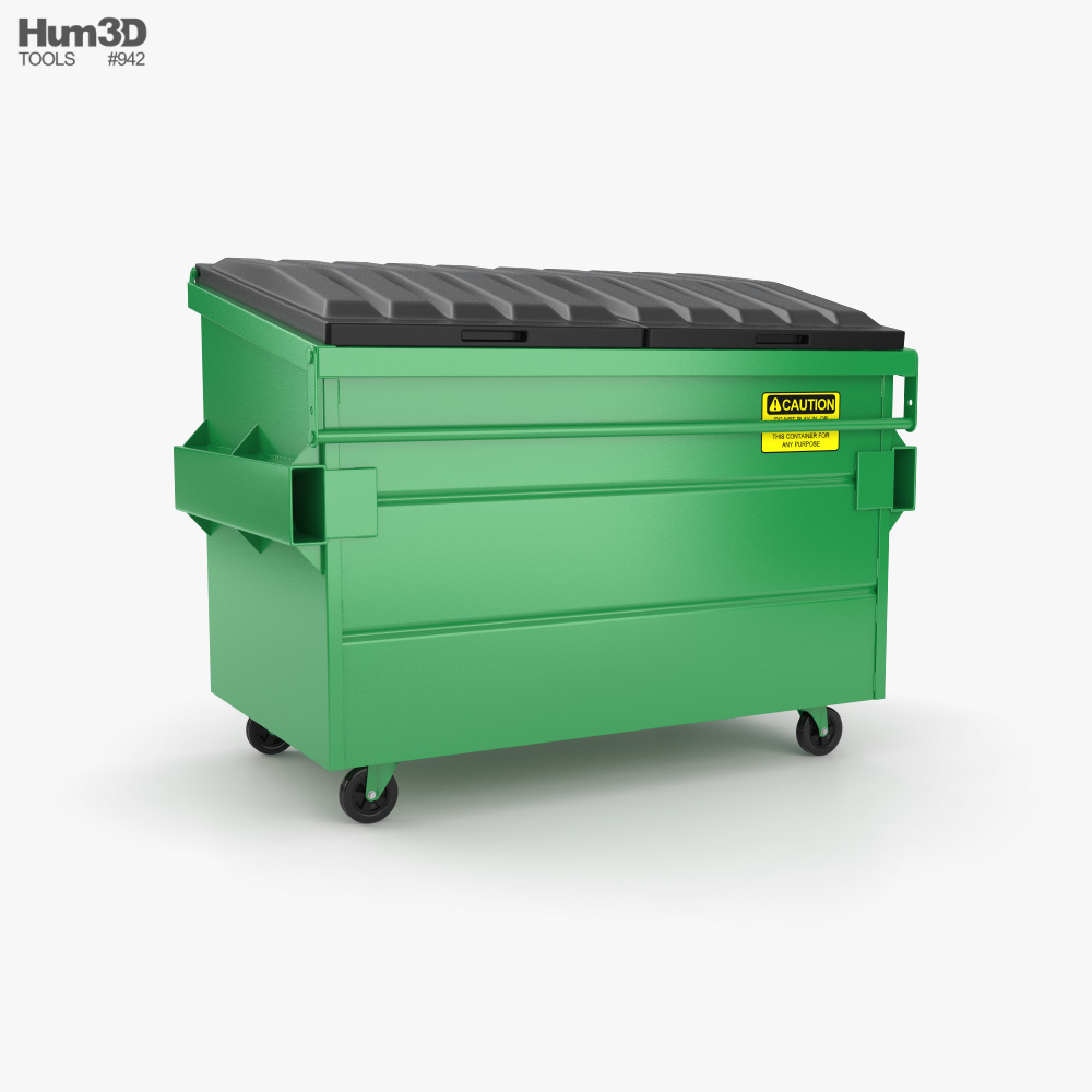 Recycling Dumpster 3D model - Download Street elements on 3DModels.org