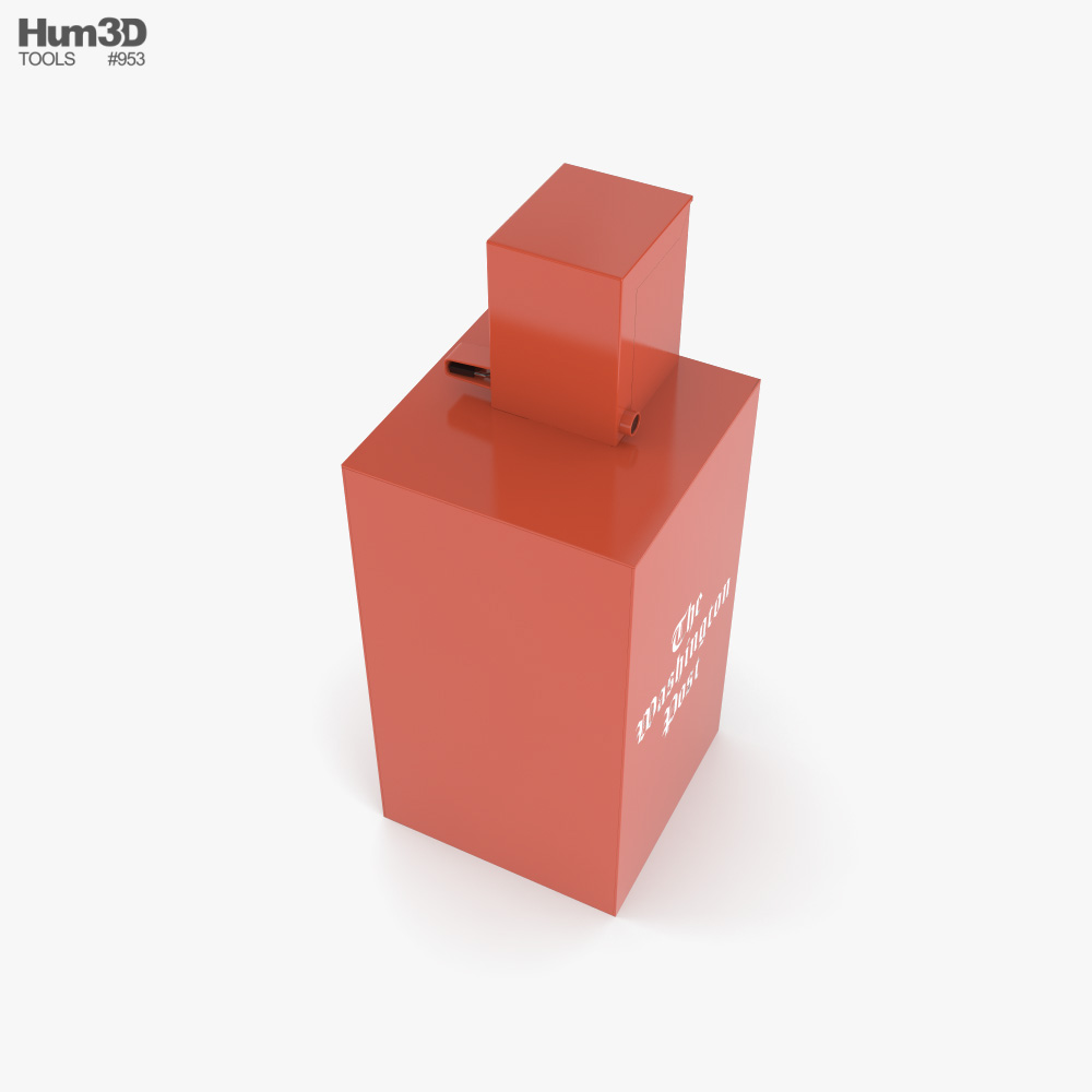 Newspaper Box 3D model - Download Street elements on 3DModels.org