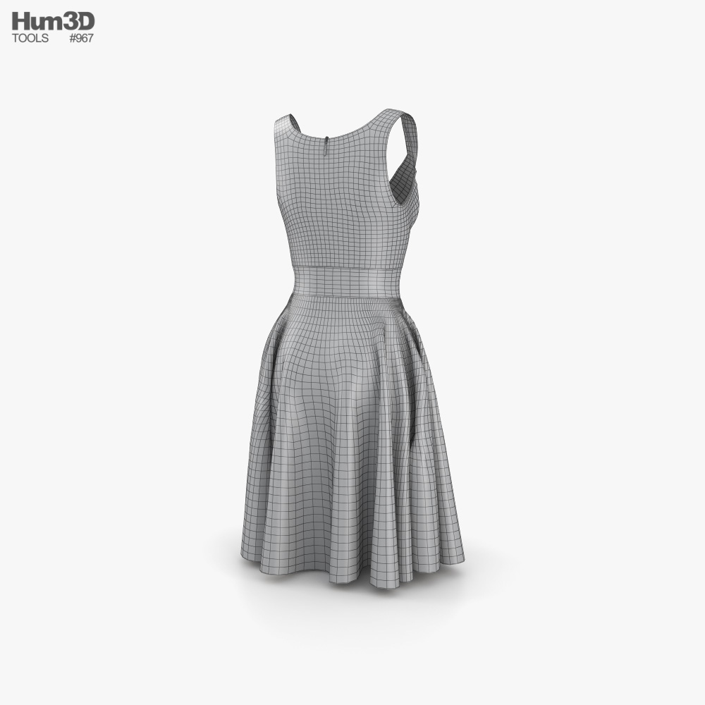 Dress 3D model - Download Dresses on 3DModels.org
