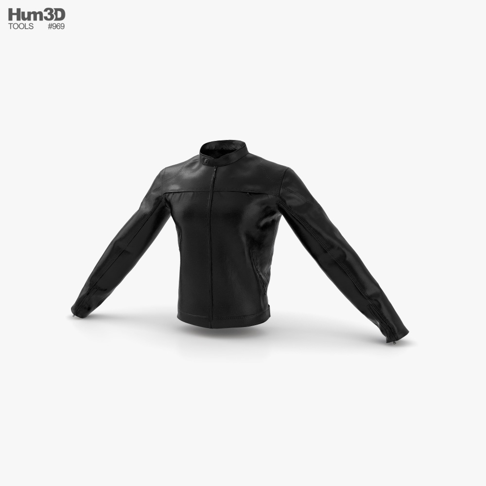 Leather Jacket 3D model - Download Coats on 3DModels.org