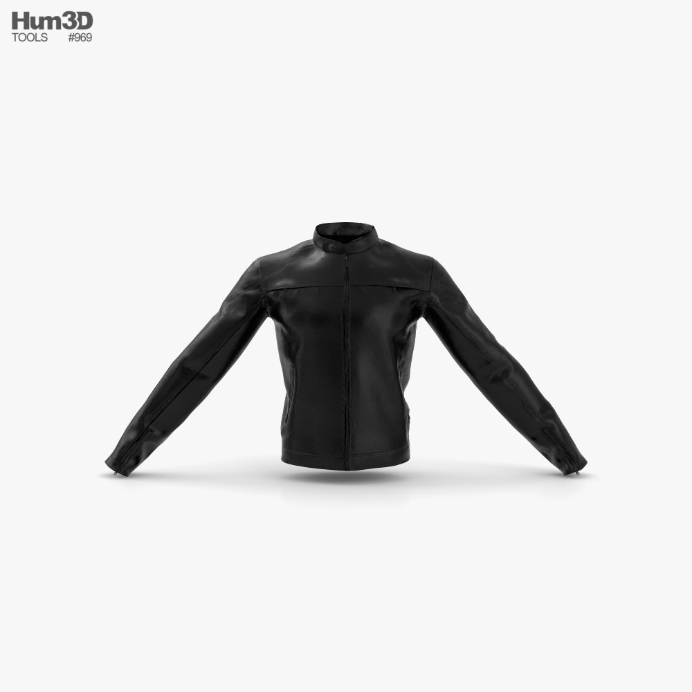 Leather Jacket 3D model - Download Coats on 3DModels.org