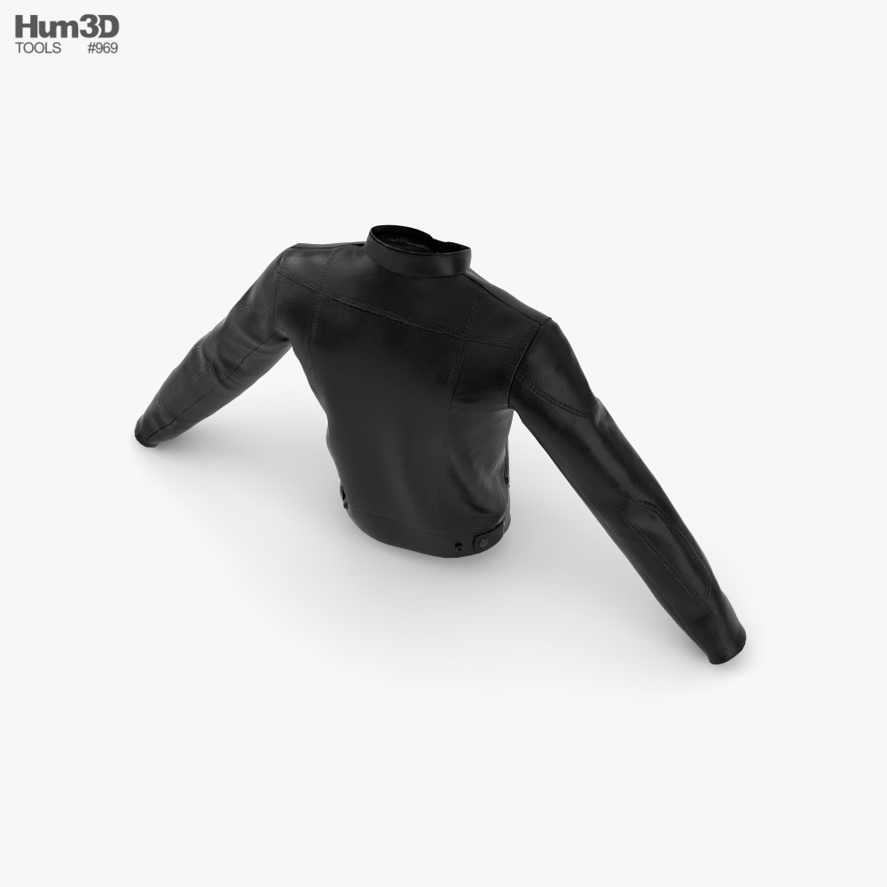 Leather Jacket 3D model - Download Coats on 3DModels.org