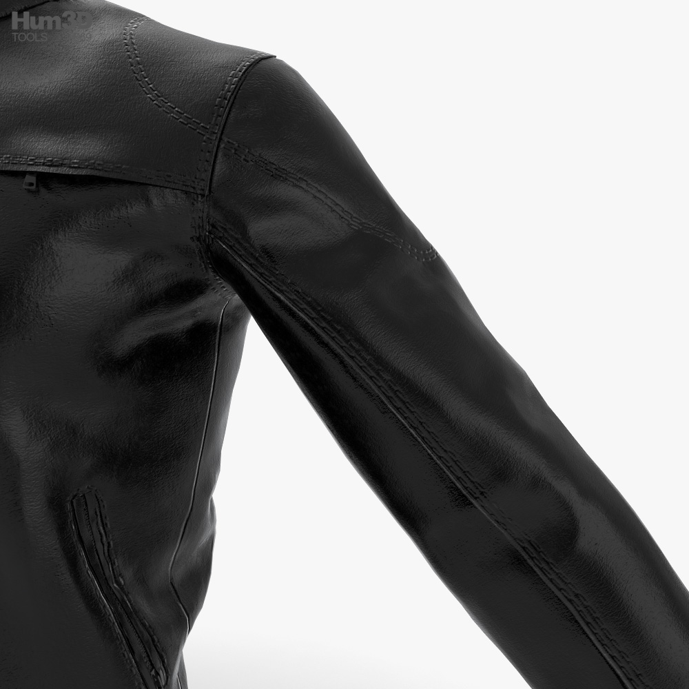 Leather Jacket 3D model - Download Coats on 3DModels.org