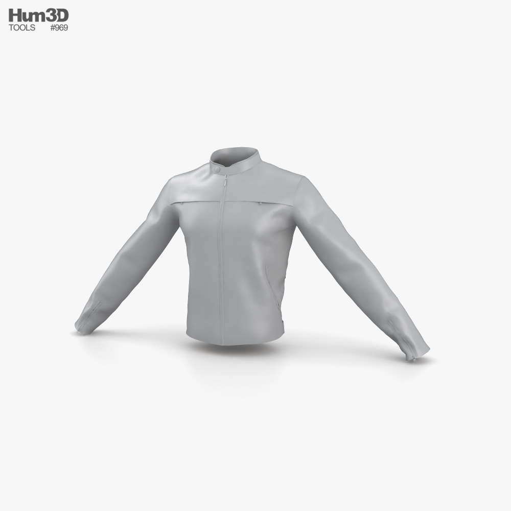 Leather Jacket 3D model - Download Coats on 3DModels.org