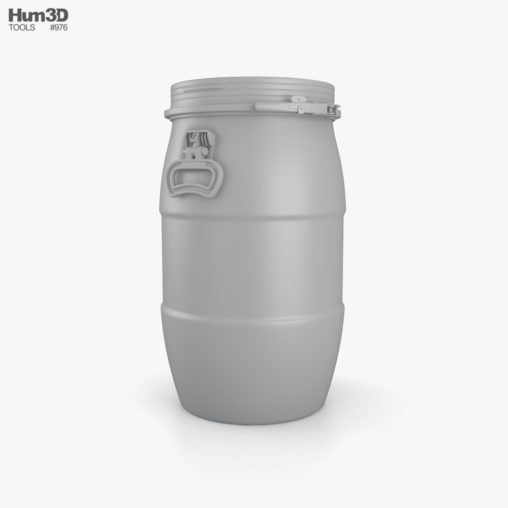 Plastic Barrel 3D model - Download Tools on 3DModels.org