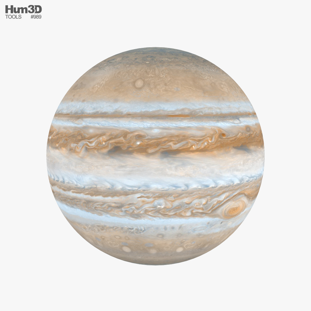 Jupiter 3D model - Download Planets on 3DModels.org