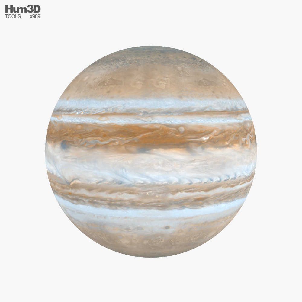 Jupiter 3D model - Download Planets on 3DModels.org