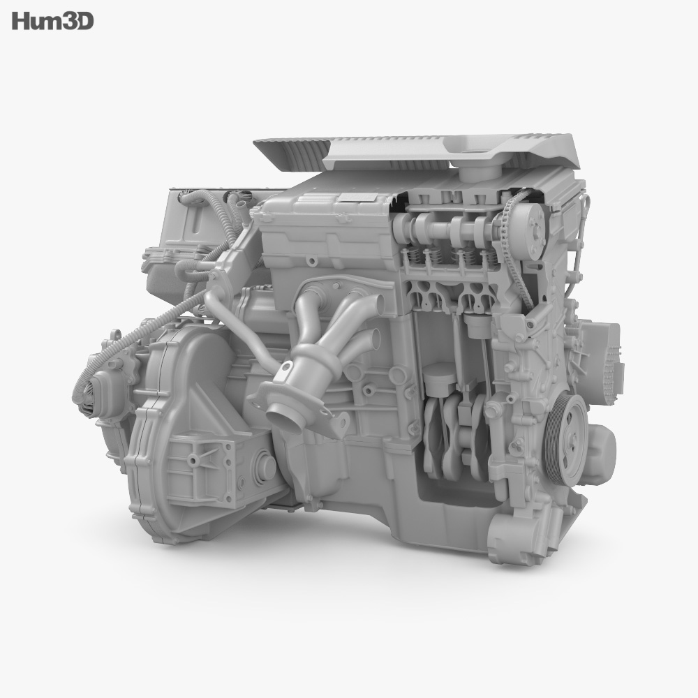 토요타 하이브리드 엔진 시스템 3D 모델 - 다운로드 엔진 on 3DModels.org