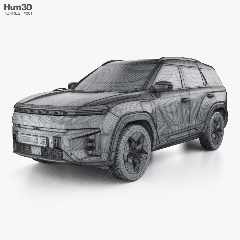 Torres EVX 2025 3D model - Download Crossover SUV on 3DModels.org