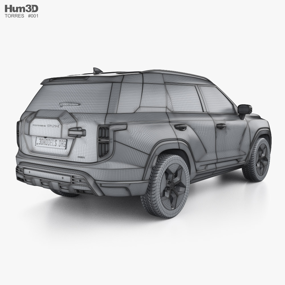 Torres EVX 2025 3D model - Download Crossover SUV on 3DModels.org