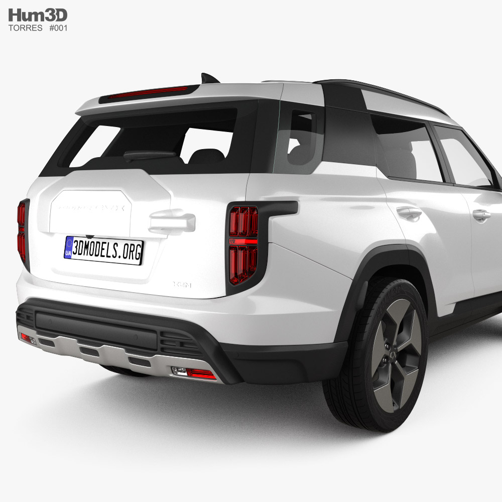 Torres EVX 2025 3D model - Download Crossover SUV on 3DModels.org